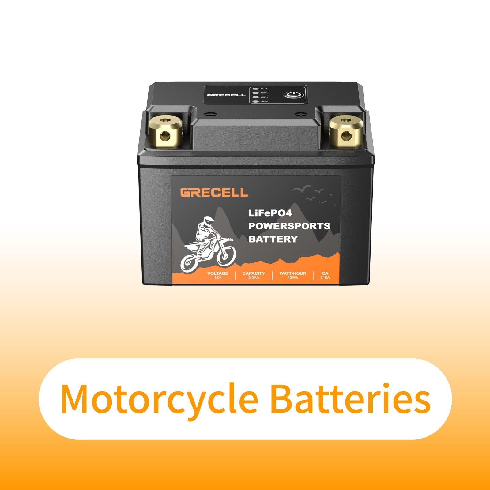 Shop LiFePO4 Motorcycle Batteries YTX4L-BS YTZ7S-BS and more – GRECELL
