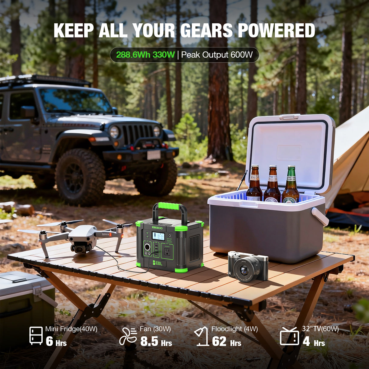 GRECELL Portable Power Station 300W