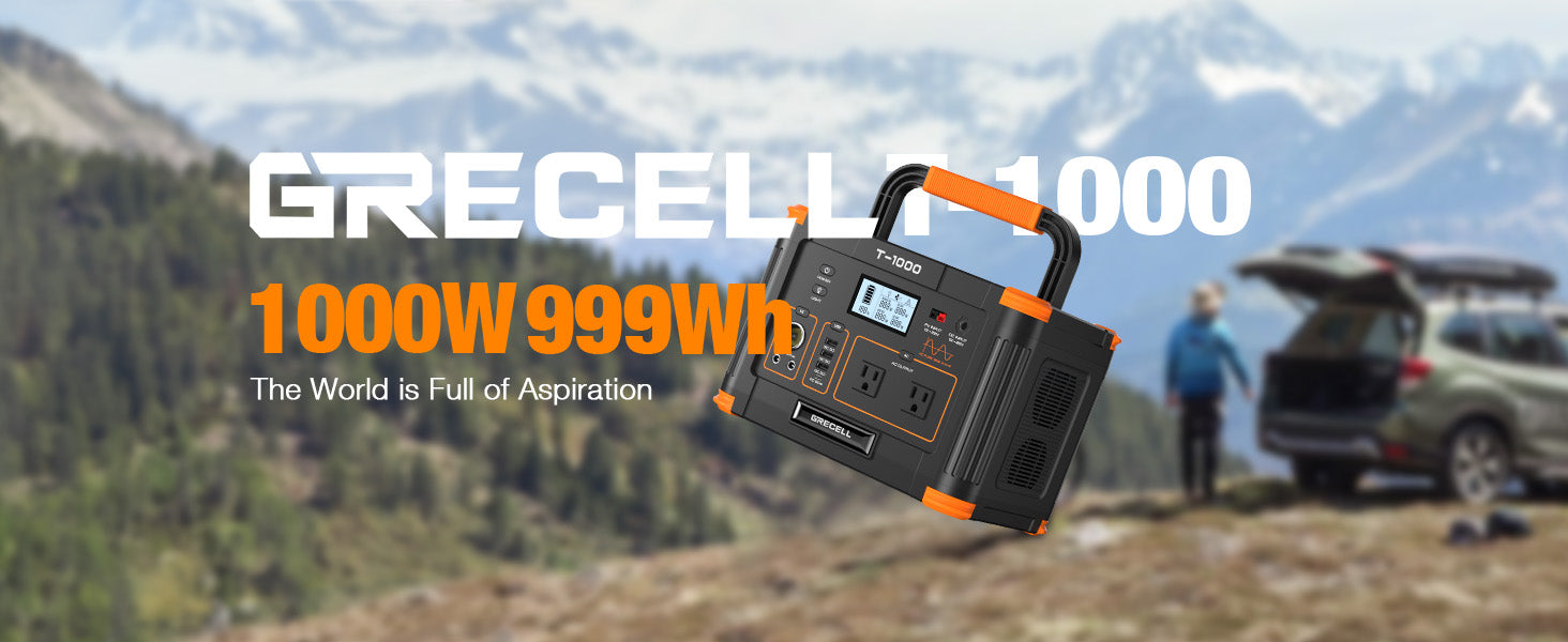 GRECELL Portable Power Station 1000W - GRECELL