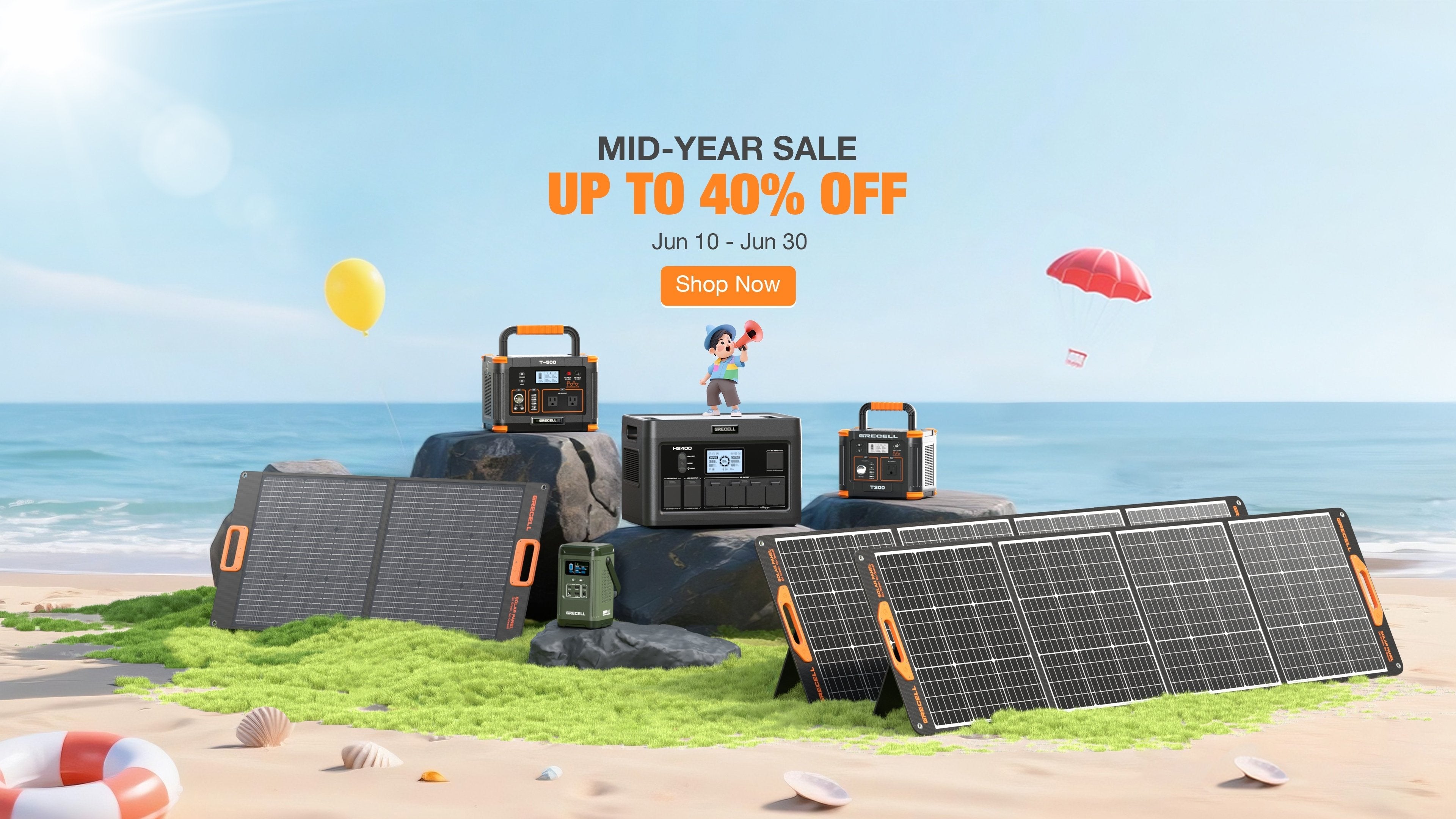 GRECELL Power Stations & Solar Panels - Go green, Go GRECELL