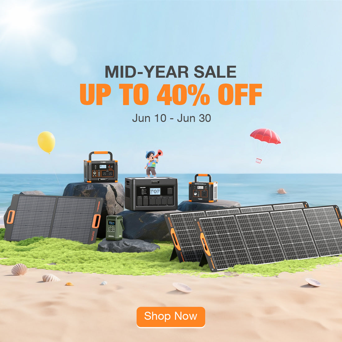 GRECELL Power Stations & Solar Panels - Go green, Go GRECELL